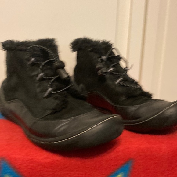 Privo | Shoes | Privo Faux Fur Black Leather Ankle Boot Size 6 | Poshmark